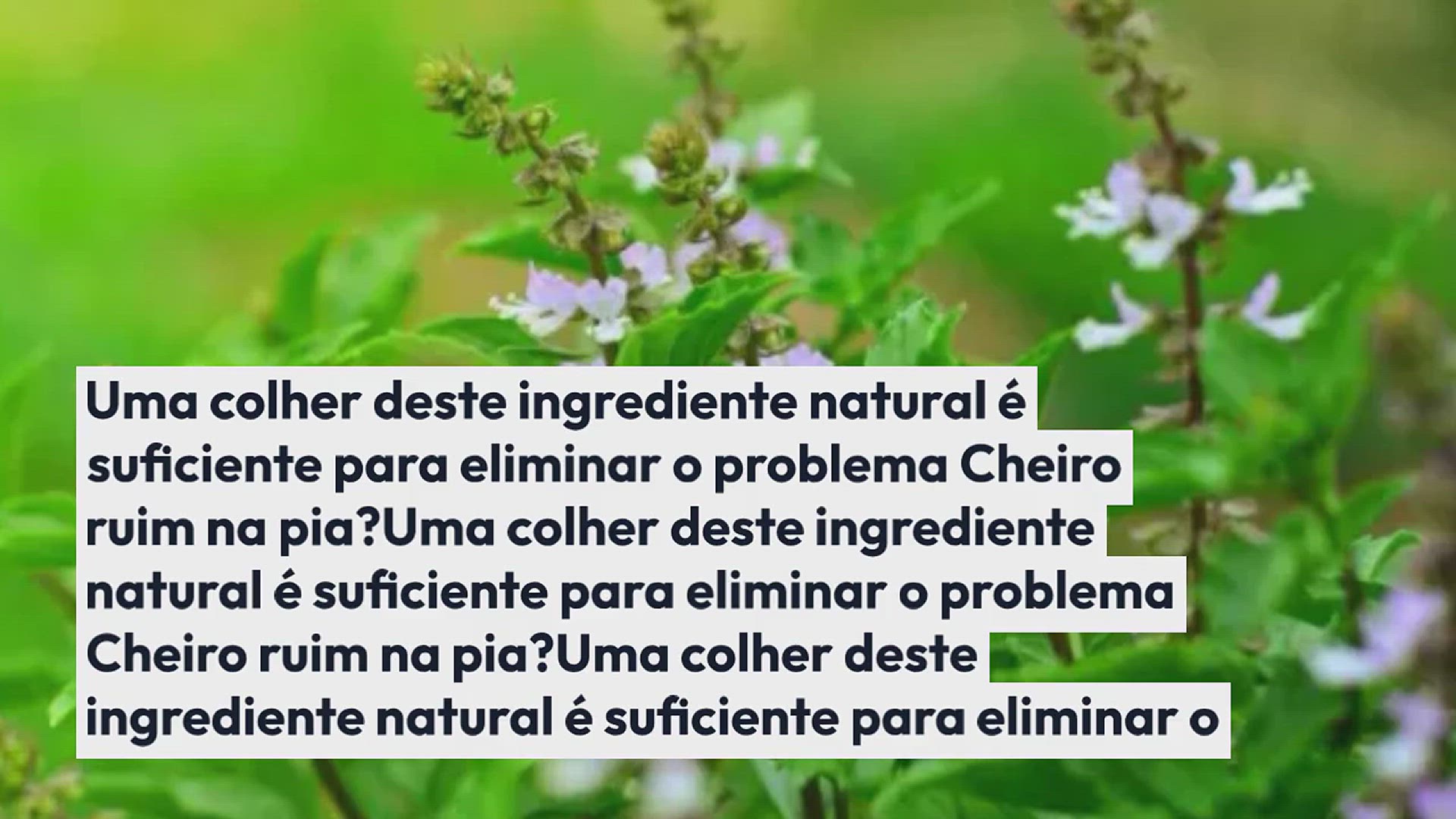 Cheiro ruim na pia? Uma colher deste ingredi... | Open Video