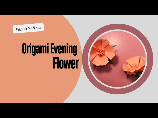 How to make an origami Evening primrose flow... | Open Video