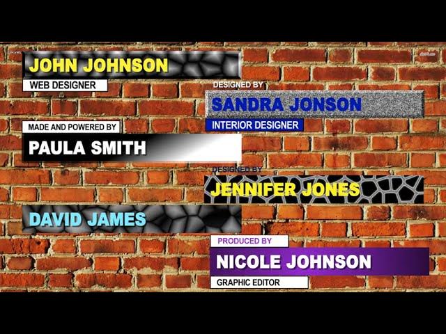 Fun and Cool Lower Thirds After Effects Template | Open Video