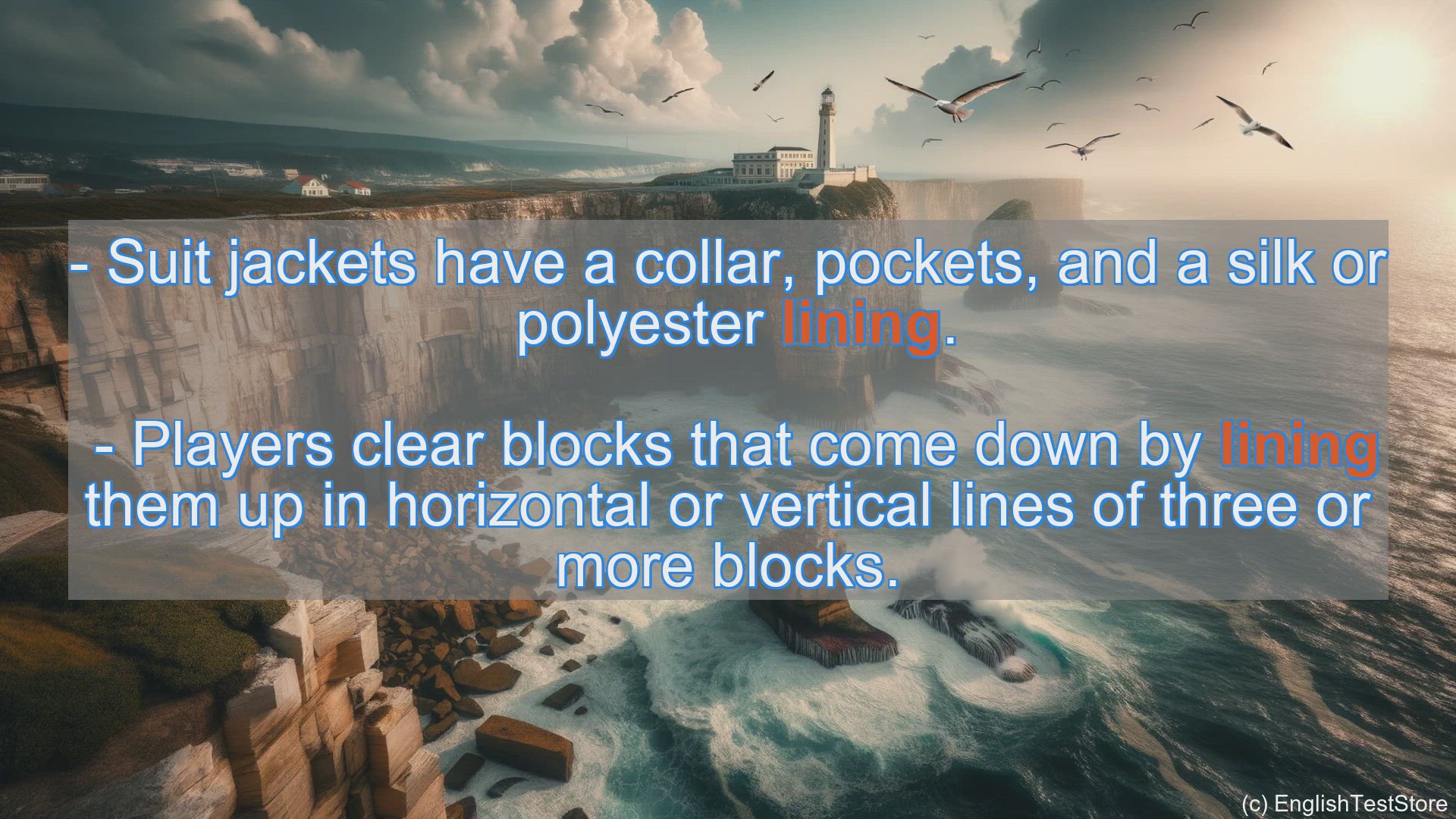 Lining In Sentences - Example Of Lining In S... | Open Video