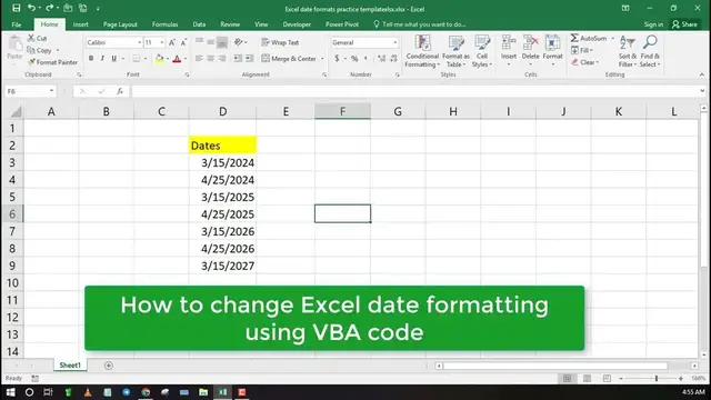 How to change the default Excel date formatting | Open Video