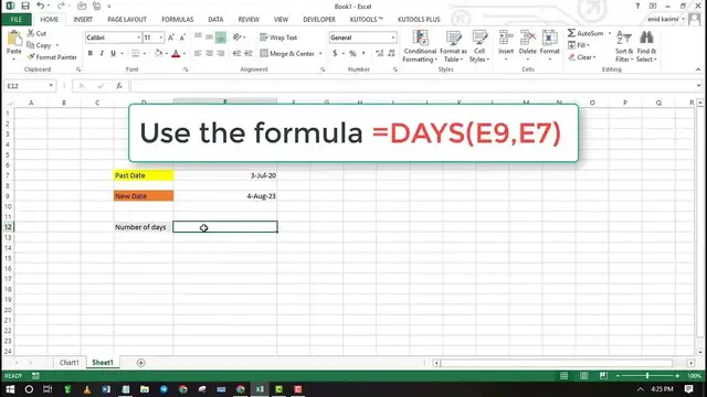 How to count number of days since date in Excel | Open Video