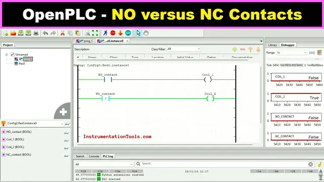 OpenPLC Programming - Difference between NO and NC Contacts | Open Video