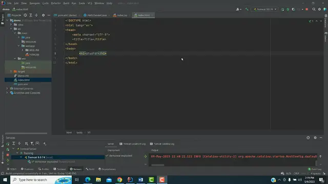 Create Servlet Jsp Maven Project using Intellij