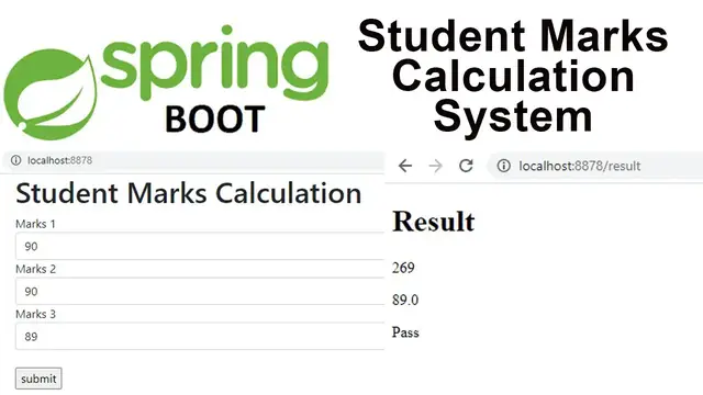 Student Marks Calculation System Using Spring boot