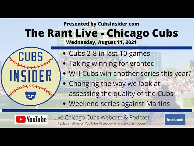 The Rant Live (7/18/22): Assessing Cubs Firs... | Open Video