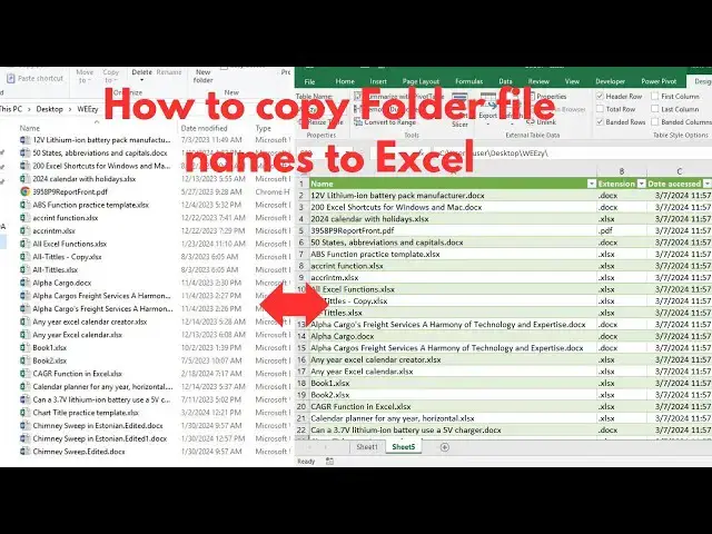 How to Get List of File Names in a Folder us... | Open Video